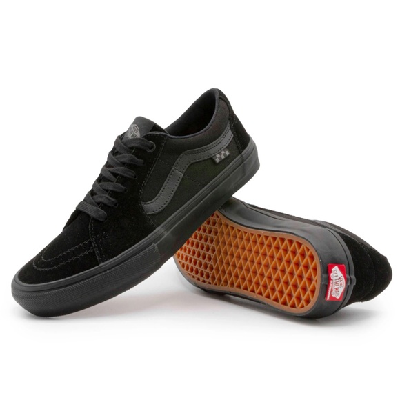Vans | Shoes | New Mens 8 Vans Skate Sk8low Sneakers Blackout Shoes Pop ...
